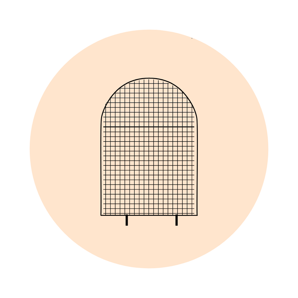 LARGE ARCH MESH - BLACK – Gippsland Events & Co