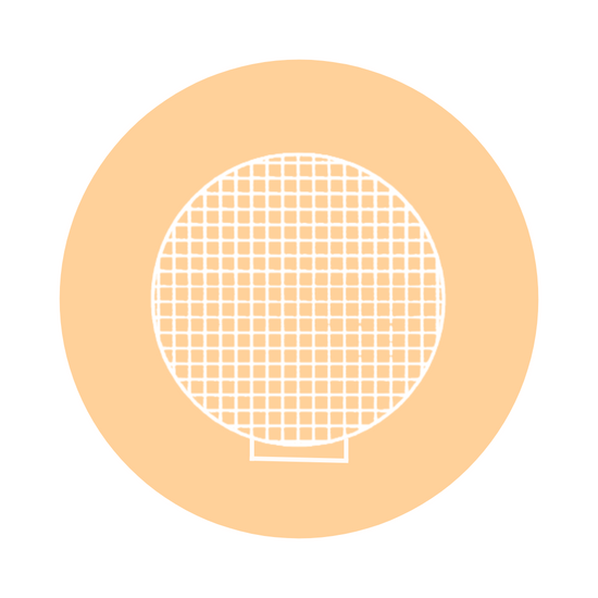 LARGE CIRCLE MESH - WHITE – Gippsland Events & Co