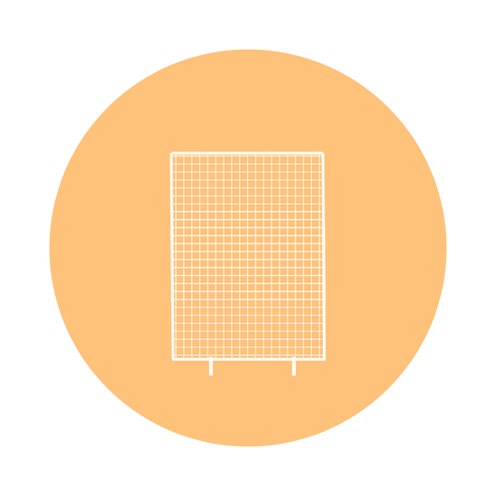 LARGE RECTANGLE MESH - WHITE – Gippsland Events & Co